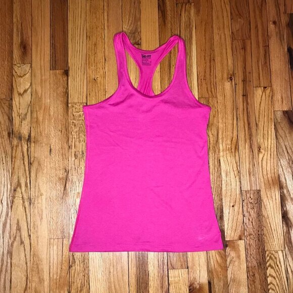Nike | Tops | Nike Dri Fit Sz Sm Barbie Pink Tank | Poshmark